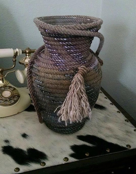 Lariat Rope Vase by RanchStudioArtworks on Etsy