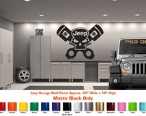 Popular items for garage wall decals on Etsy