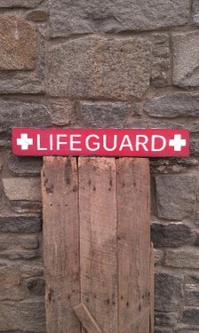 Popular items for lifeguard signs on Etsy