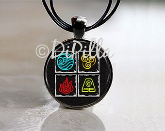 Fire nation necklace | Etsy