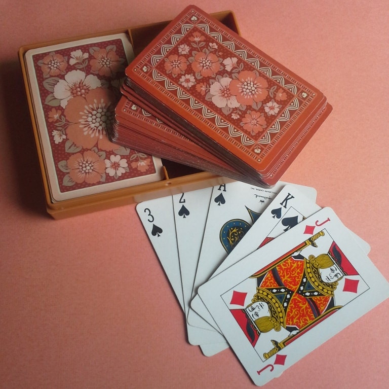 Vintage Hallmark cards-hallmark playing cards-bridge playing