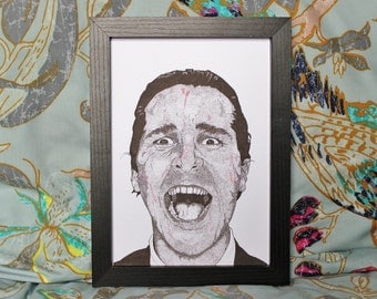 American psycho art | Etsy