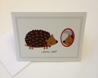 Unique hedgehog cards related items | Etsy