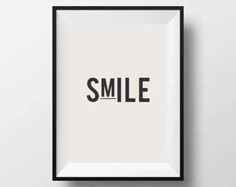 Smile word art | Etsy