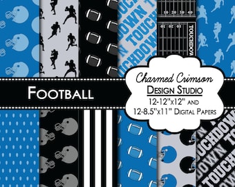 Sports Digital Background Soccer Digital Paper by CharmedCrimson