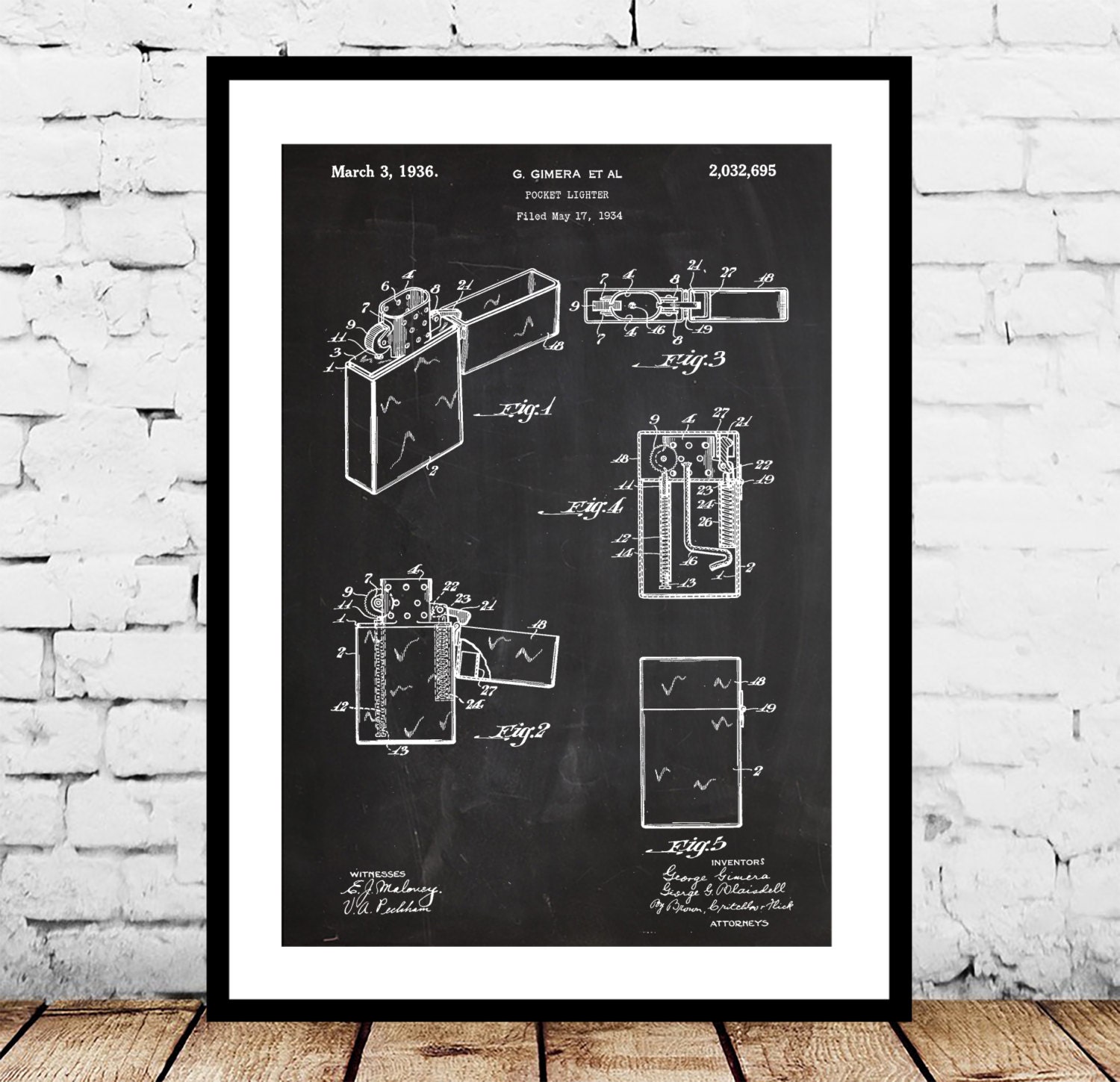 Zippo Lighter Patent, Zippo Lighter Poster, Zippo Lighter Print, Zippo ...