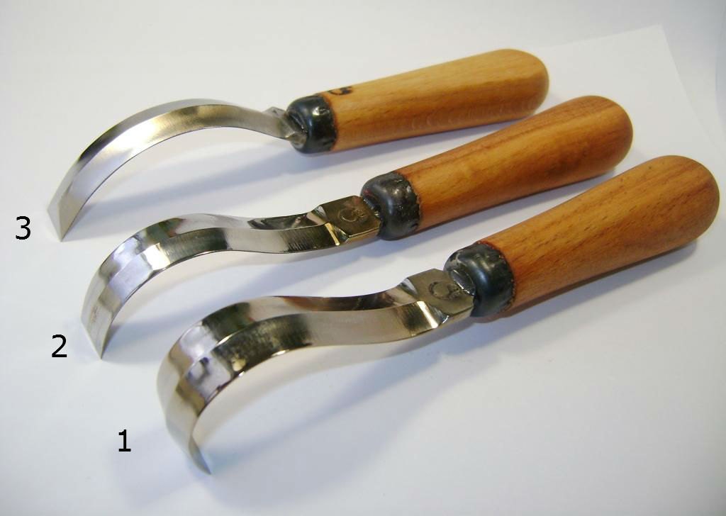 Spoon carving tools. Hand forged. Scorp tool.