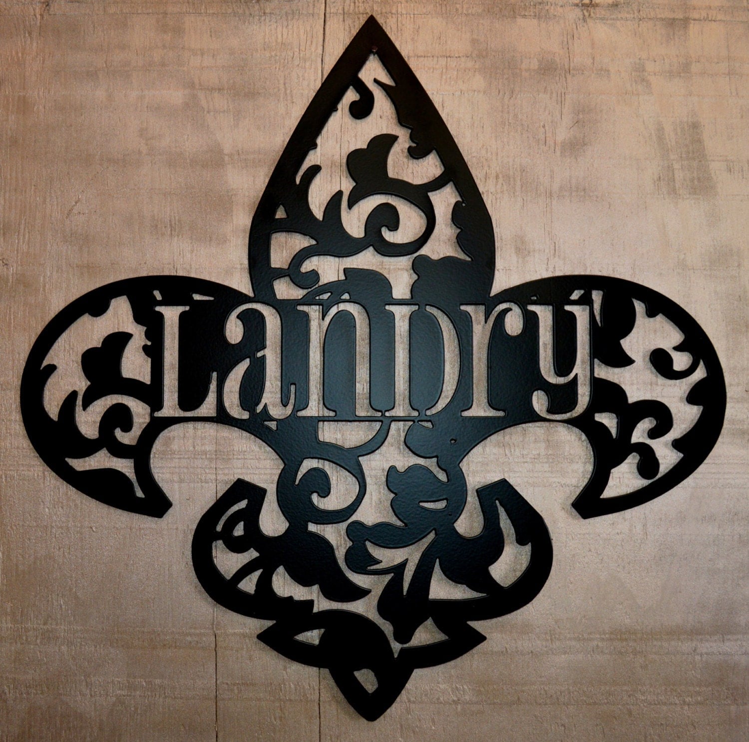 Personalized Fleur de Lis Wall Decor
