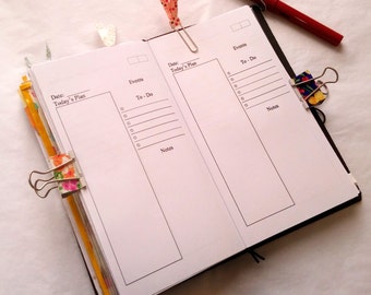 Minimalist Brief Project Planner for regular Midori by LunaArialle