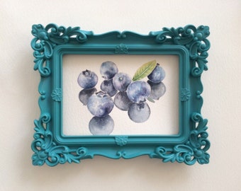 Blueberry painting | Etsy