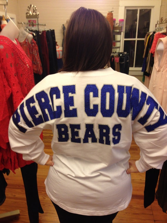 Pierce County Bears Pom Pom Jersey by DarlasFashions on Etsy