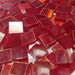 Sheet BRIGHT RED IRIDIZED Stained Glass Sheet Mosaic Supply