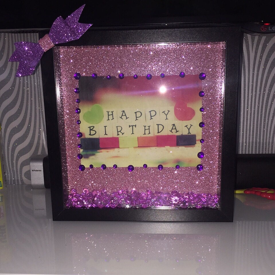 Birthday frame by UniquePrintsx on Etsy