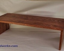 In Stock - Ready to Ship - 35L-14W-10H Dark Red Oak Oak tv stand desk ...