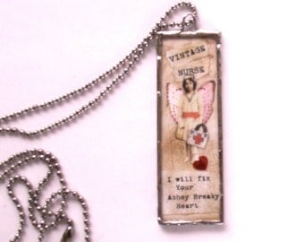 Soldered Microscope Slide Necklace Soldered Jewelry