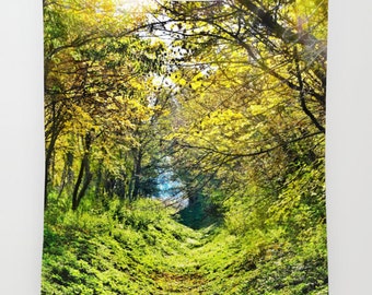 Green tapestry | Etsy