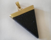 Unique blue triangle stone related items | Etsy