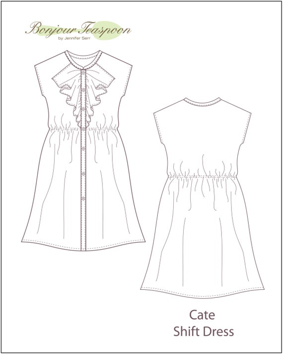 Kids Sewing Pattern Tween Sewing Pattern Woven Shift Dress