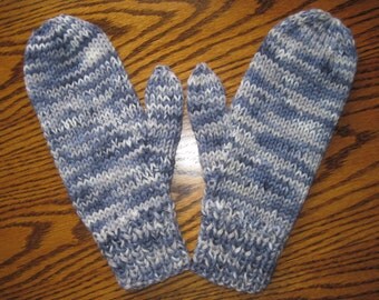 Double knit mittens | Etsy