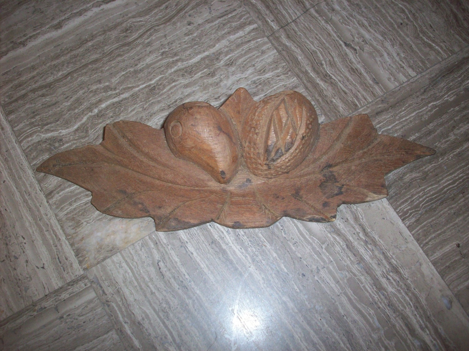 antique wooden drawer pull handle. architectural salvage. handcarved. 6 ...