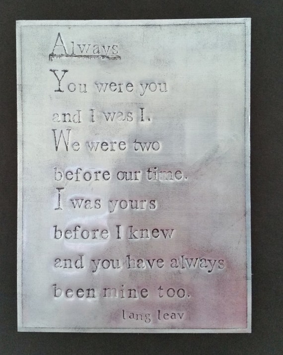 Recycled Embossed Soda Pop Can Poem Wall Art by RainyRootsStudio