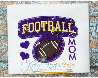 Football Mom Applique with a Twist by KatelynsKreativeS on Etsy