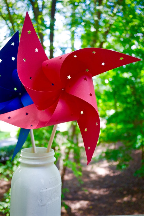 18 Star Spinning Pinwheels