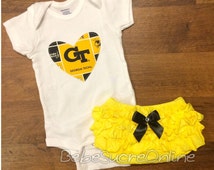 Popular items for georgia tech baby on Etsy