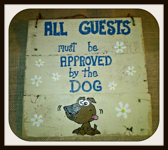 Wooden Dog Signs at Daria Willis blog