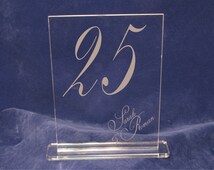 Unique custom table numbers related items | Etsy