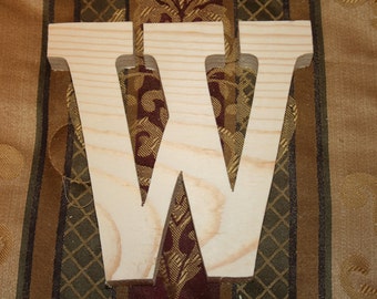 Wooden letter w | Etsy