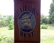 Popular items for vintage wooden sign on Etsy