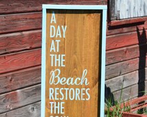 Popular items for rustic beach sign on Etsy
