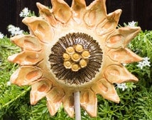 Popular items for ceramic sunflower on Etsy