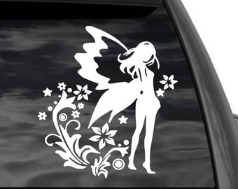 Funny Stick Figure Window Decal 10x10 in white by FamilyGraphix