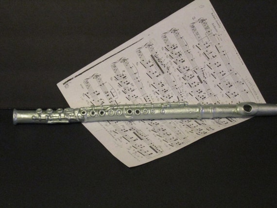 flute cake topper gum paste sugar edible instrument musician