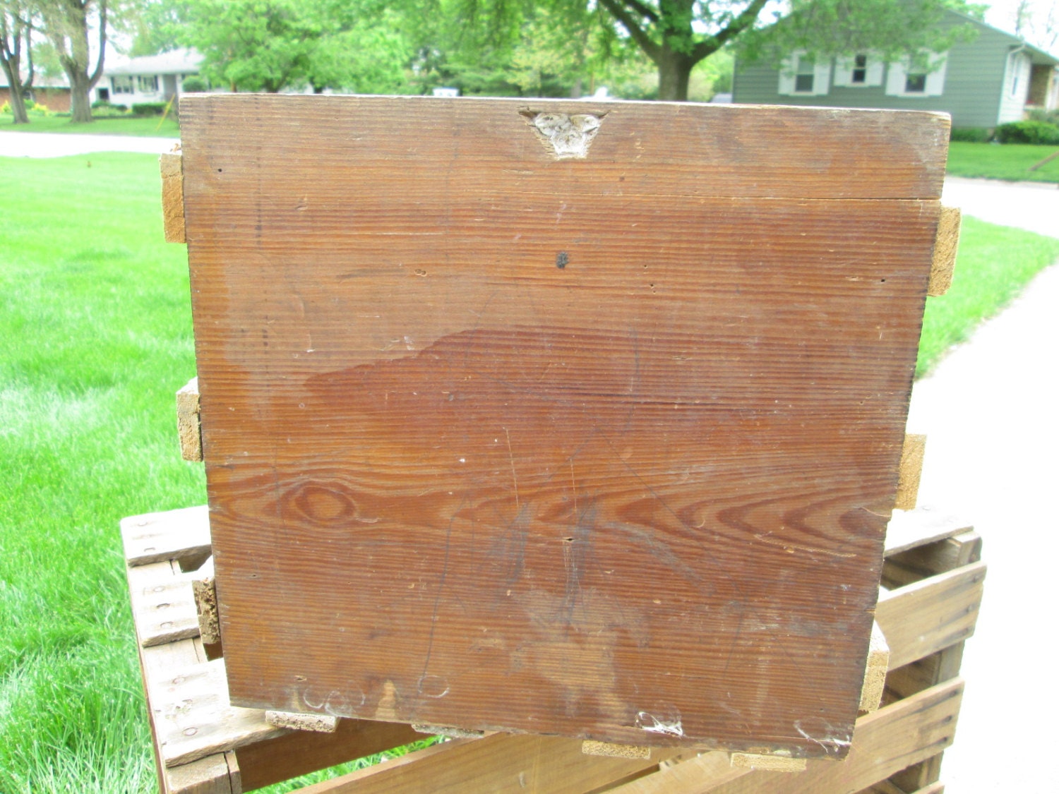 Old Wood Crate Wooden Slat Box – Haute Juice