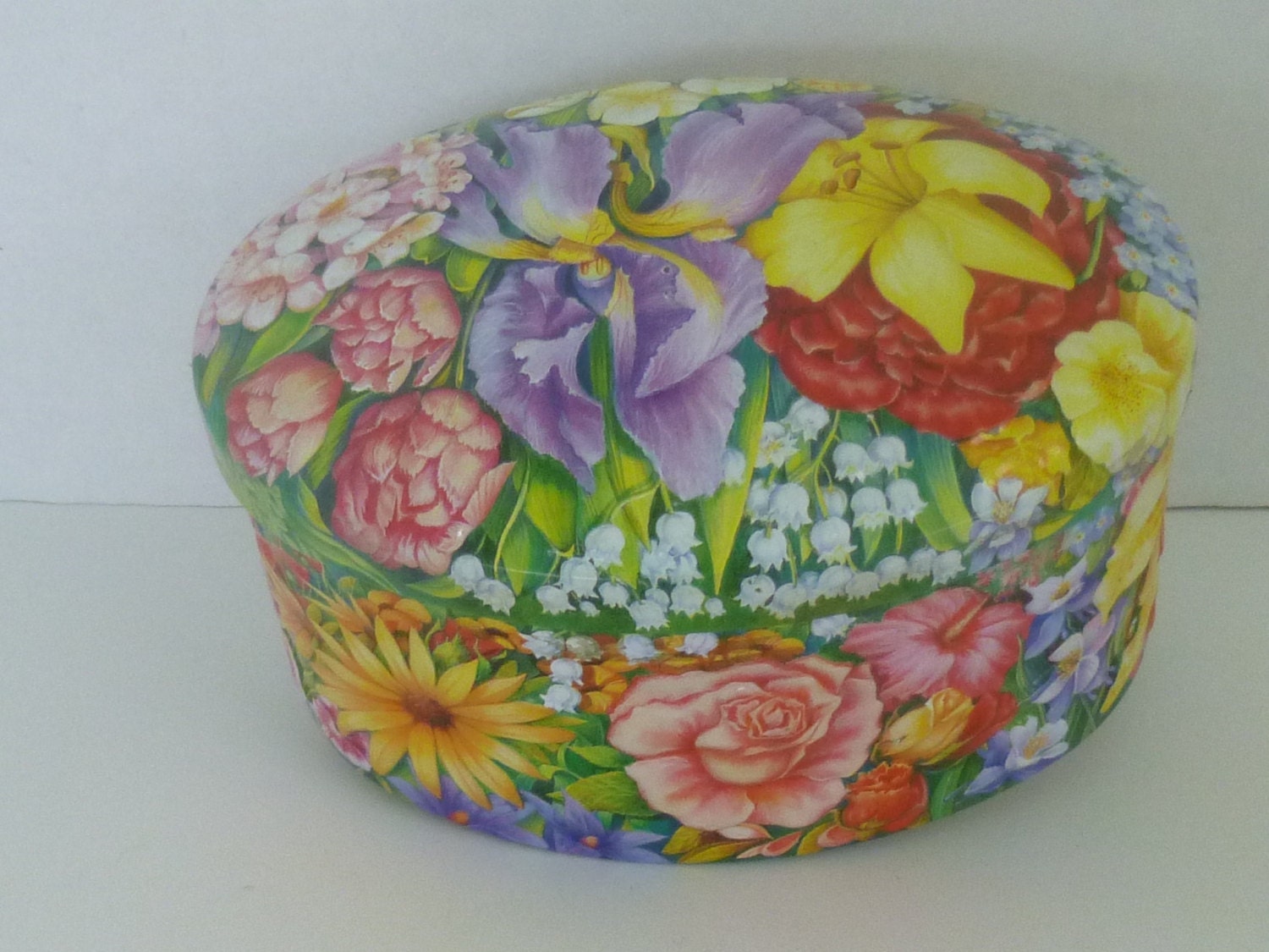 Oval Decorated Floral Tin Container – Haute Juice