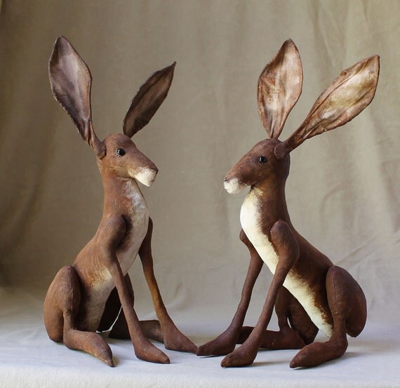 Brown Hare Pdf sewing pattern instant download by EmmaHallArt