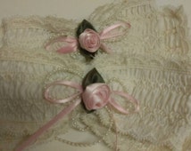 Popular items for pink ribbon roses on Etsy