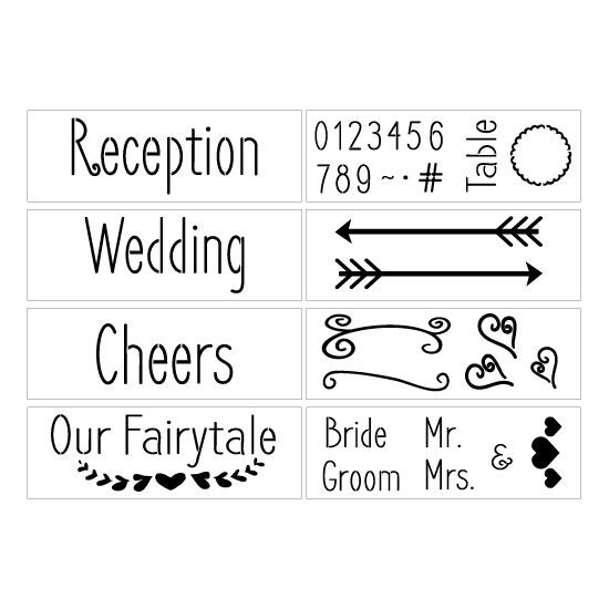 Rustic Wedding Stencil Kit