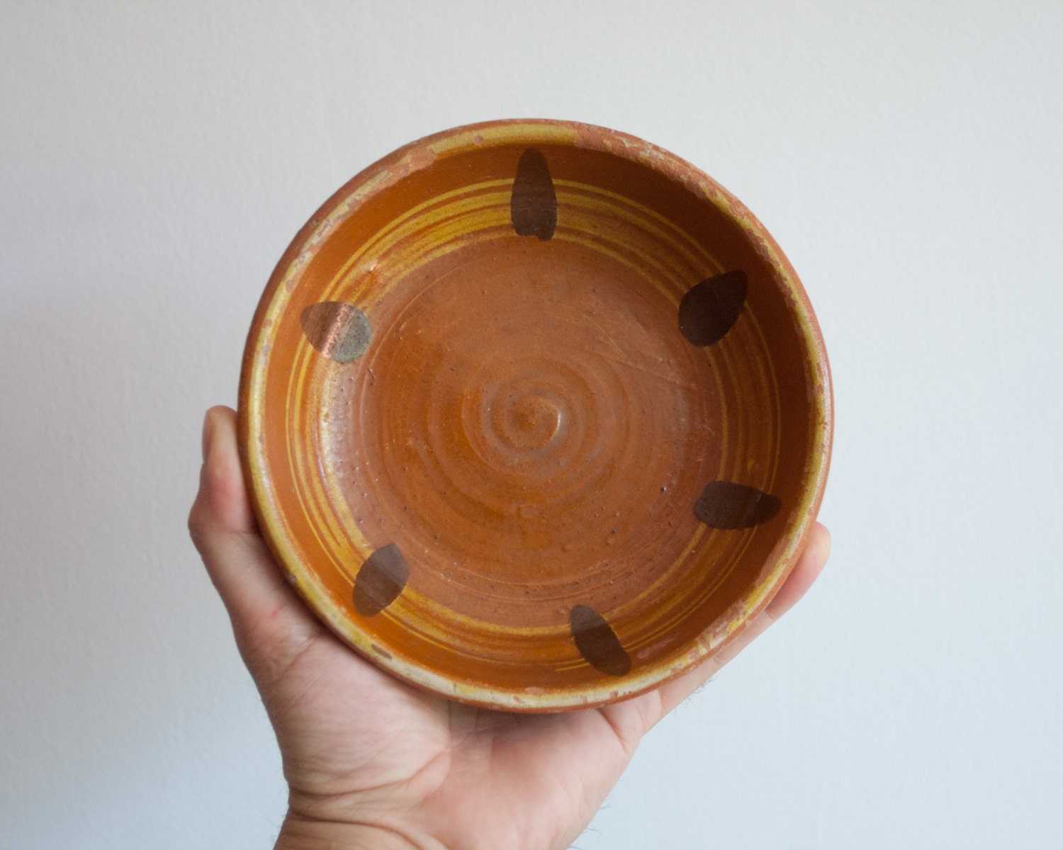 Antique Bulgarian Ceramic Bowl, Handpainted Pottery Bowl, Bulgarian ...