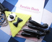 Bill Cipher Polymer Clay Dangle Necklace, Bill Cipher, Gravity Falls ...