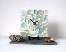 Popular items for sea glass clock on Etsy