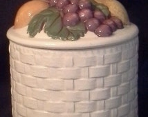 Unique fruit canisters related items | Etsy