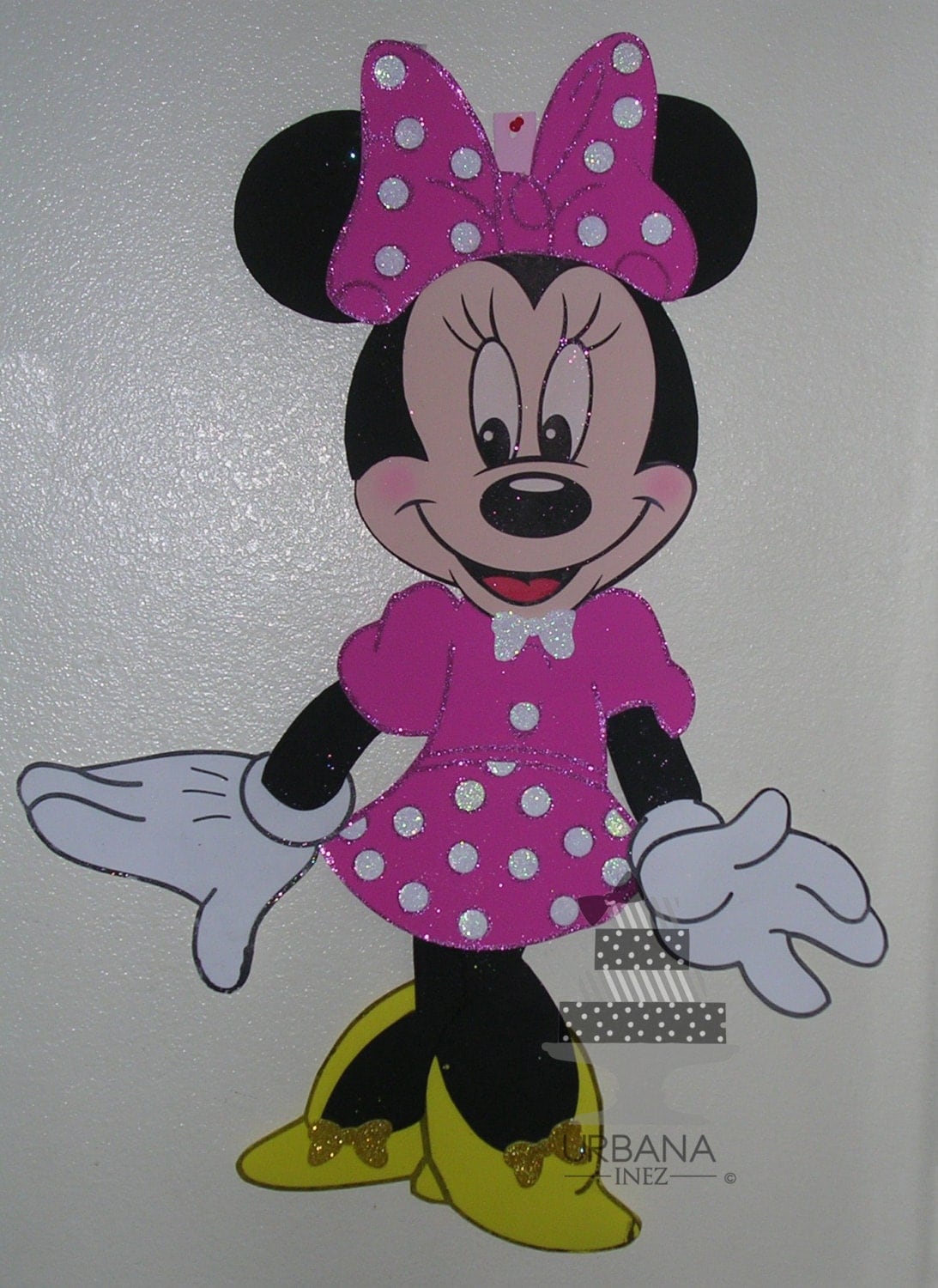 40 inch Pink Minnie Mouse Table Stand-up by UrbanaInezDesigns