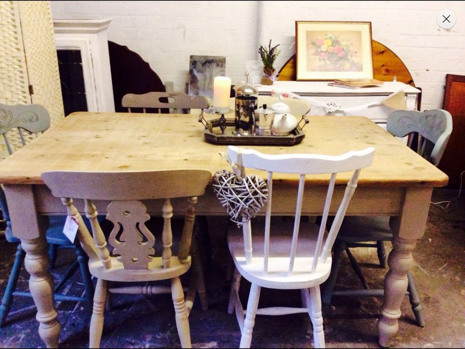 Gorgeous vintage farmhouse country cottage dining table SOURCED to ...