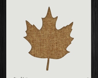 Maple leaf stencil | Etsy