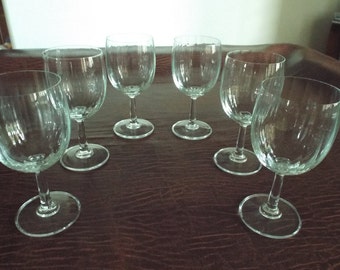 Swirl wine glasses | Etsy