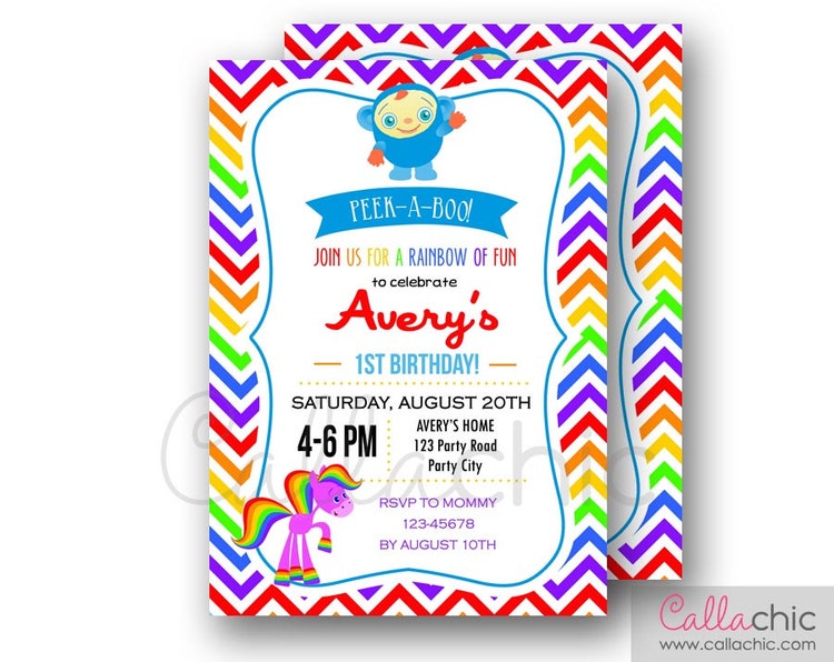 Baby First TV Birthday Invitation PRINTABLE Boy/Girl by CallaChic
